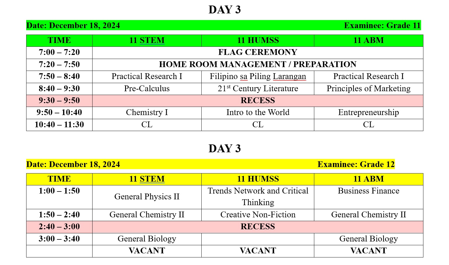 3rd Quarter Unit Examination 2024-2025 – SKIA Official Website